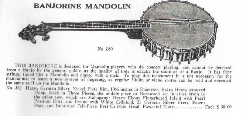 Banjorine Mandolin - I think I got one on ebay! - Discussion Forums ...