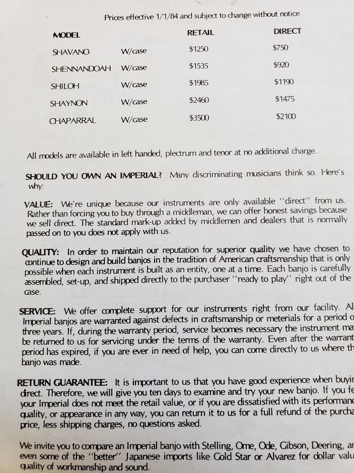 Ty Piper Imperial - Discussion Forums - Banjo Hangout