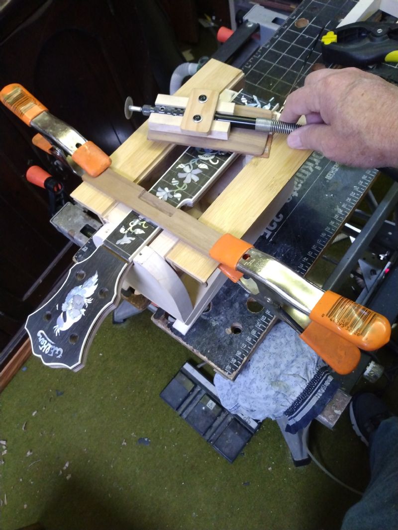 Jig(s) to hold banjo arm to work on - Discussion Forums - Banjo Hangout