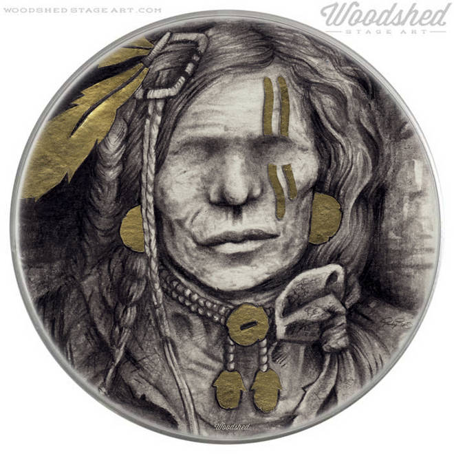 Artistic Native American Banjo head for my banjo - Discussion Forums ...