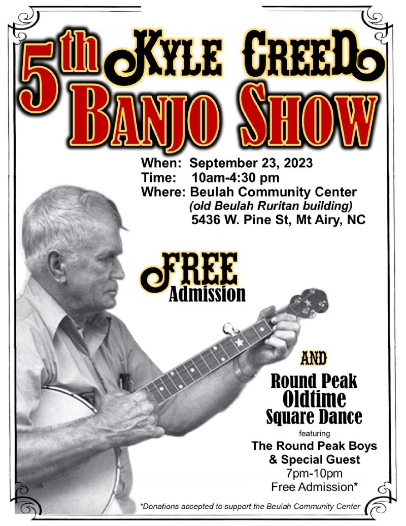 5th Kyle Creed Banjo Show and Round Peak Square Dance - Discussion ...