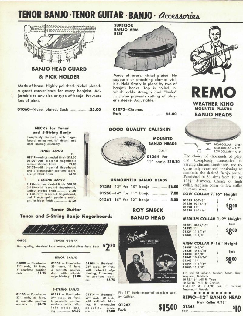 Remo Banjo Head Crown Height Through The Years - Discussion Forums ...