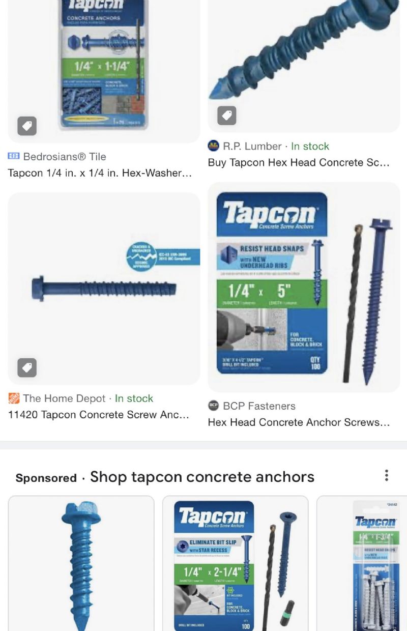 What Type Anchors in Concrete Steps-project done - Discussion Forums ...