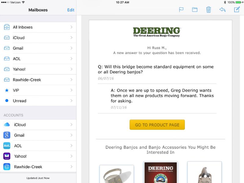 Deering - Patent Pending "Smile" Bridge - Discussion Forums - Banjo Hangout