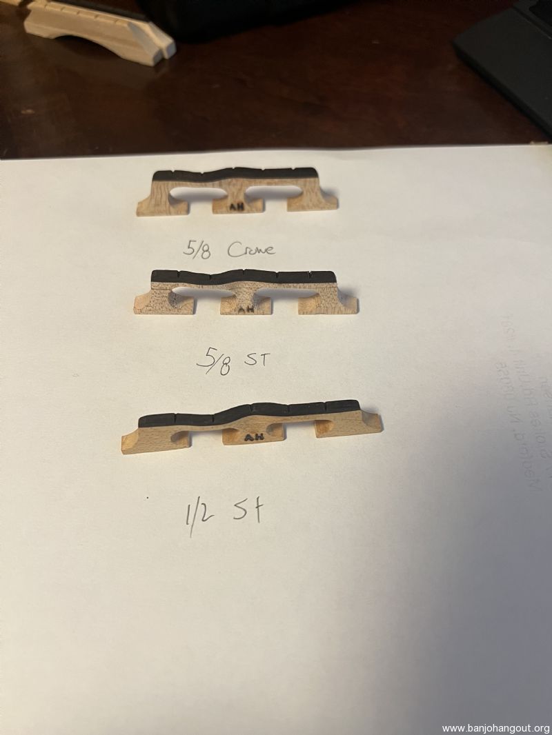 SOLD: Arthur Hatfield Compensated Bridges - Banjo Hangout