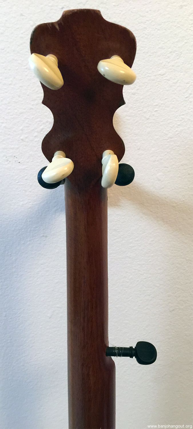 38 bracket spun-over rim banjo, Lyon & Healy peghead shape, like new ...