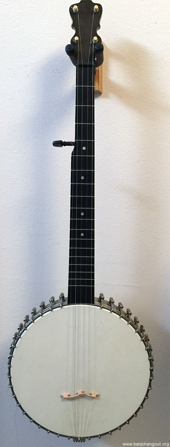 38 bracket spun-over rim banjo, Lyon & Healy peghead shape, like new ...