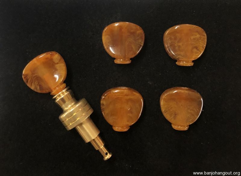 Custom Tuner Buttons, Amber swirl and more - Banjo Hangout