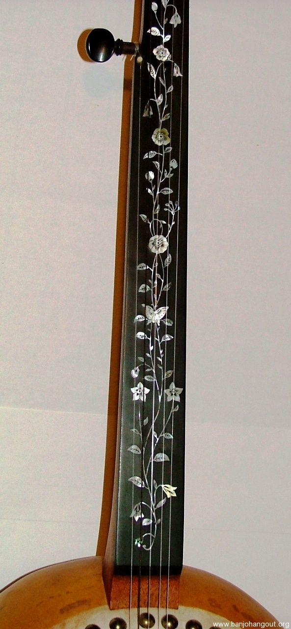 5 String Gourd Banjo-Inlaid Neck-Wonderful Sound-Unique- Folk Art ...