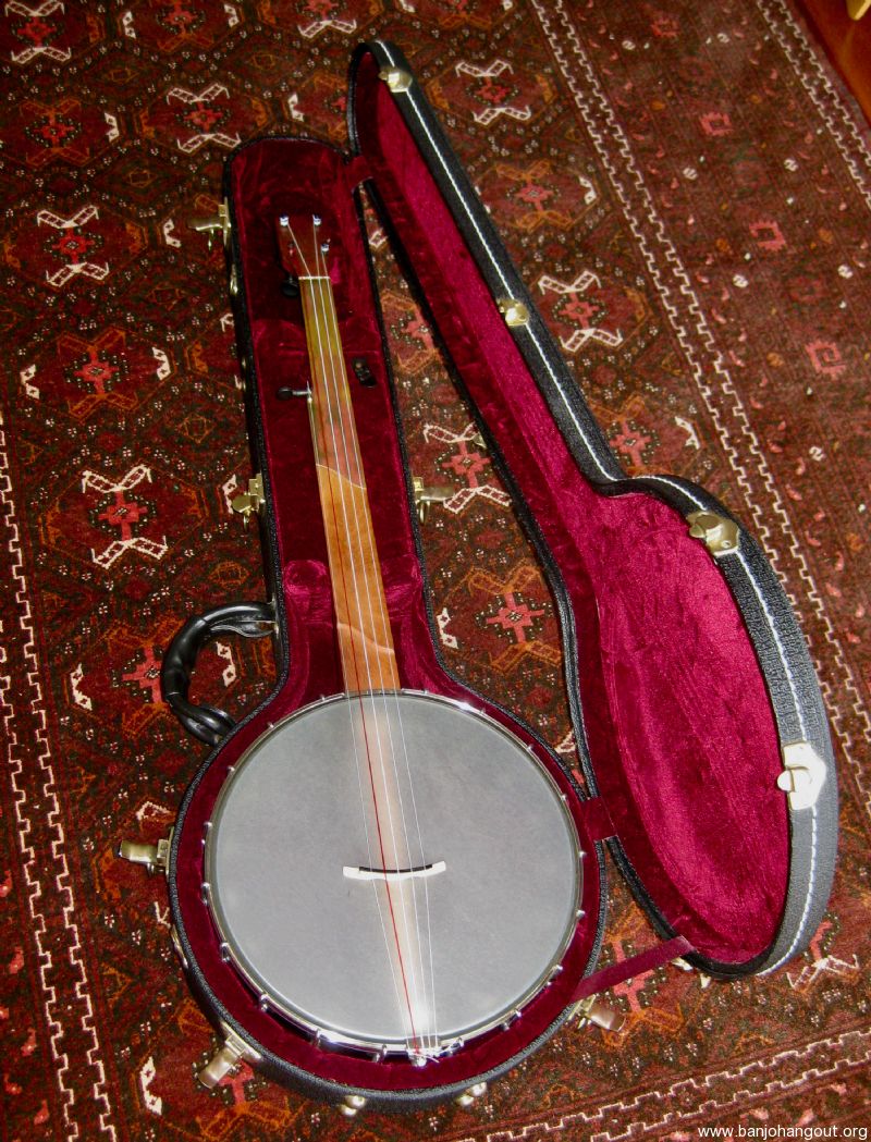 2008 Chuck Lee 12" Deep Hollow Fretless Banjo Cherry/Mesquite/Maple ...