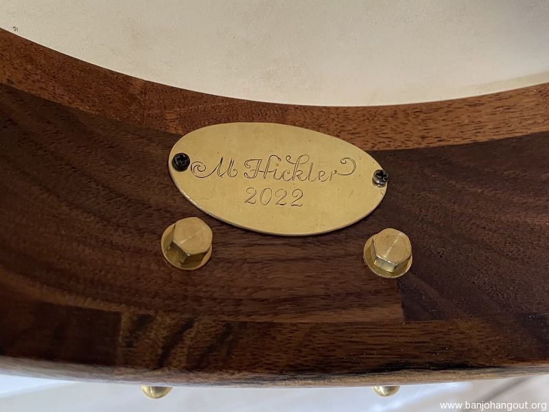 For Sale - Hickler Banjo 12" rim open-back banjo