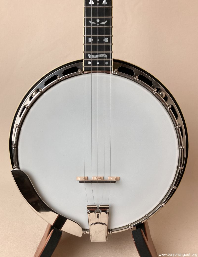 1989 Flatiron Curly Maple Sweetgrass Banjo - SOLD - Used Banjo For Sale ...