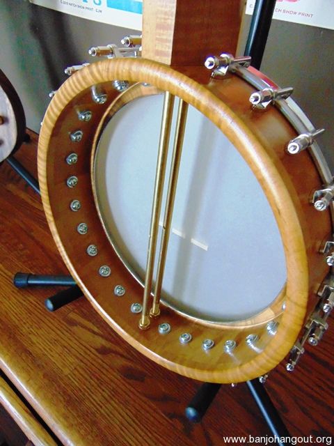 For Sale - 12-inch rim, 5-string, maple banjo , Dobson tone ring