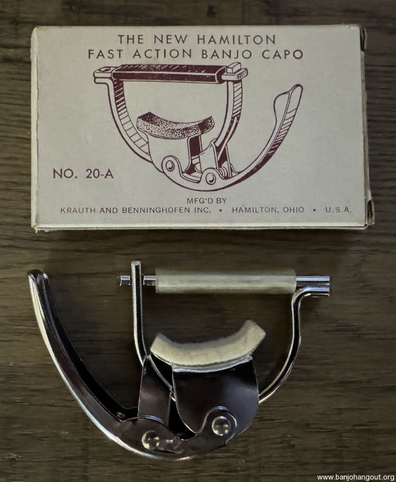 SOLD: New Old Stock Early 1960’s Hamilton 20-A Fast Action Banjo Capo ...