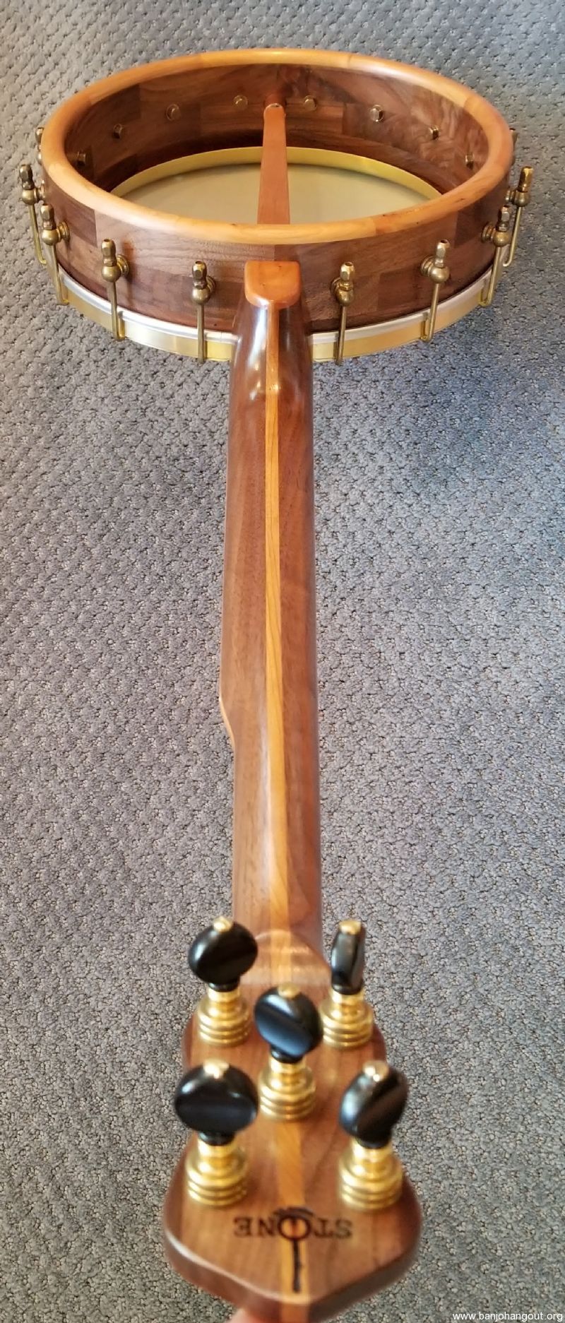Stone Banjo Co. #22089XX - A-Scale, Walnut Neck, 12-inch Walnut Rim ...