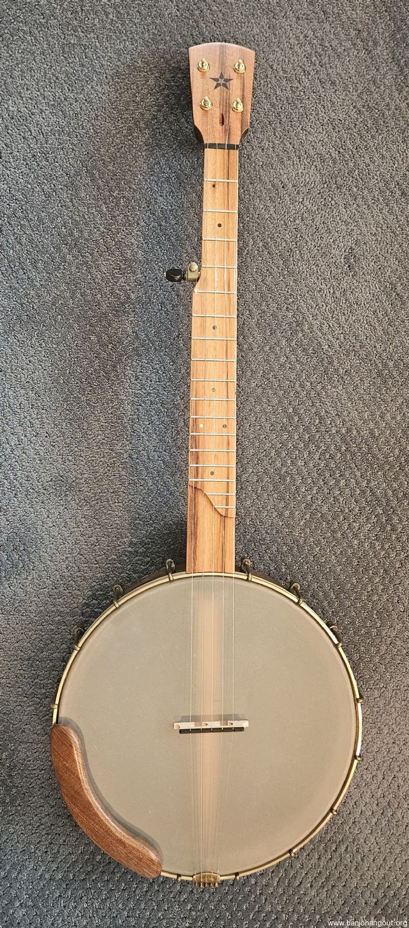 SOLD: Stone Banjo Co. #24167X - NEW: A-Scale, Walnut Neck and 12-inch ...
