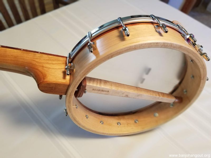 For Sale - Stone Banjo Co. - #19004 - NEW: Cherry Neck, 2-Ply Maple Rim ...