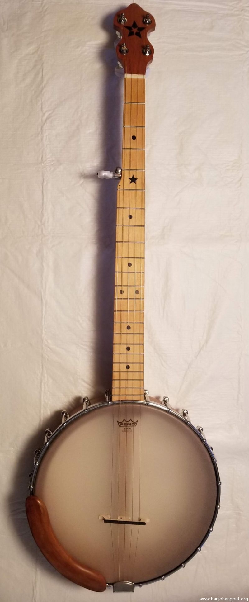 Stone Banjo Co. - #20002 - NEW: Cherry/Walnut Neck, Block Cherry Rim ...