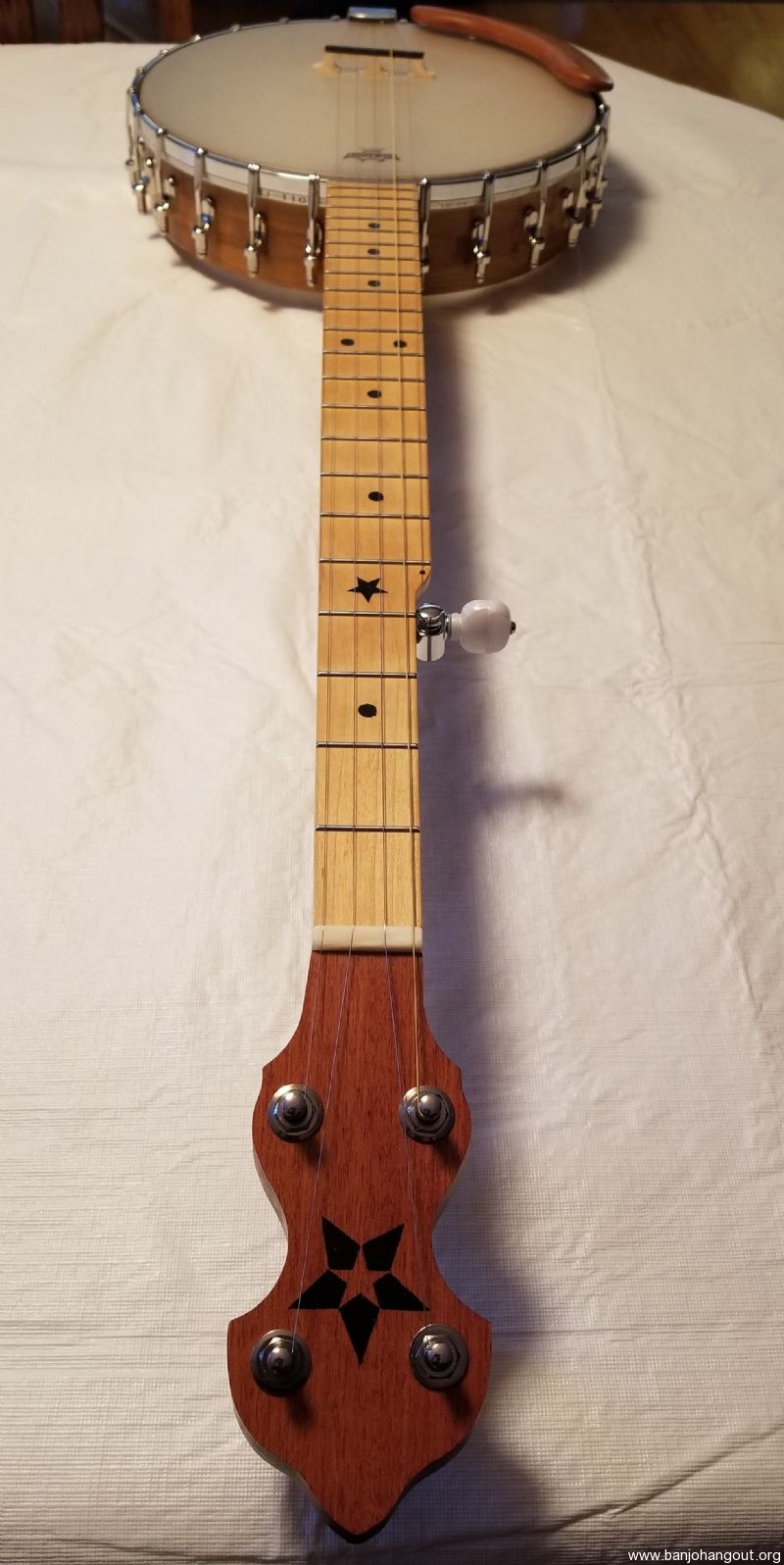 For Sale - Stone Banjo Co. - #20002 - NEW: Cherry/Walnut Neck, Block ...