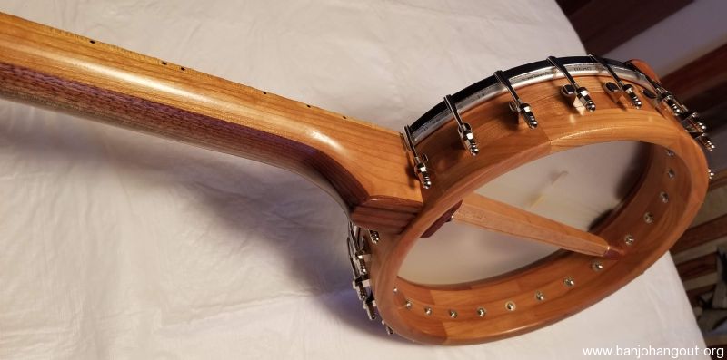 Stone Banjo Co. - #20002 - NEW: Cherry/Walnut Neck, Block Cherry Rim ...