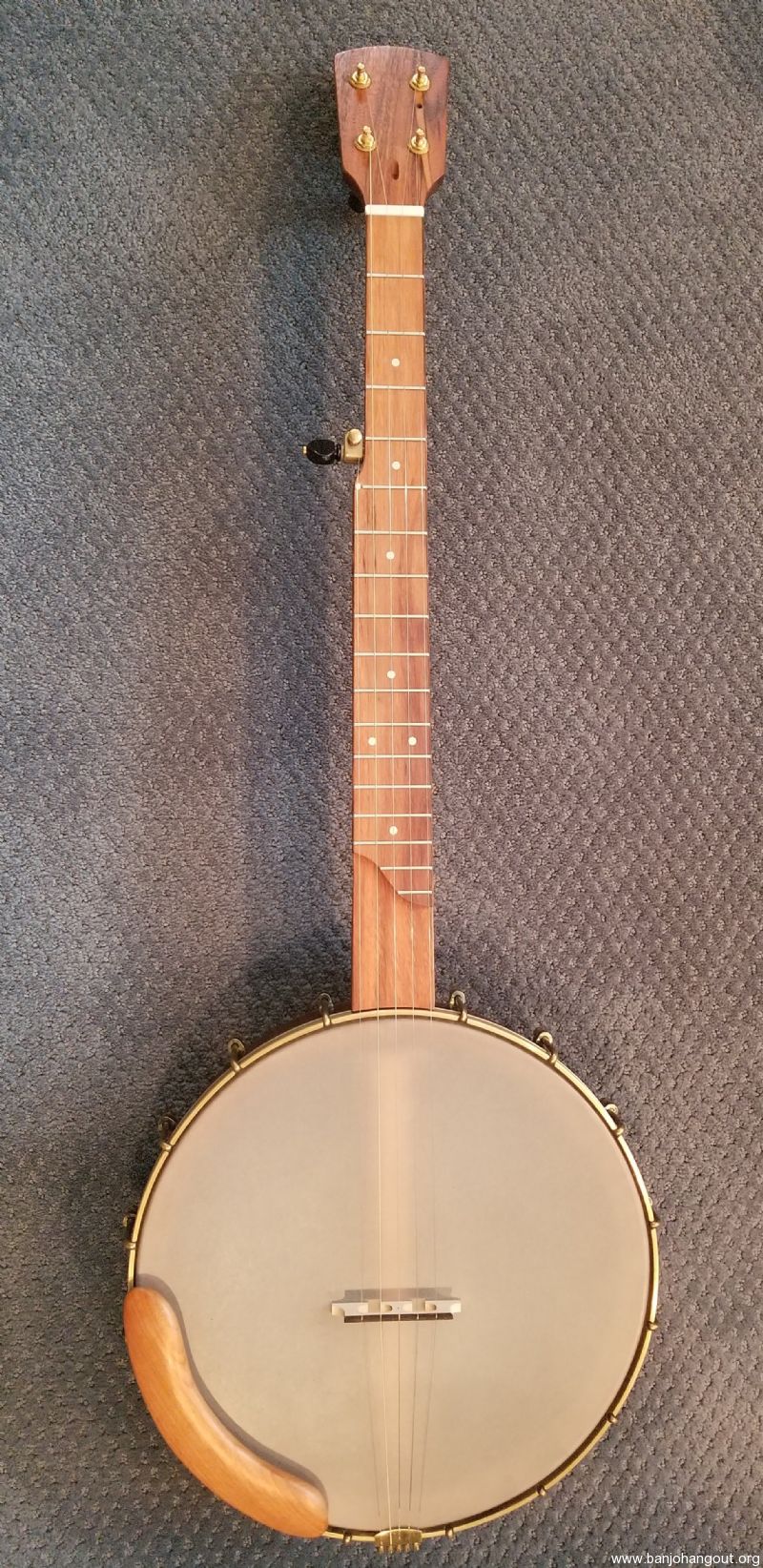 SOLD: Stone Banjo Co. - NEW: Walnut Neck, 12" Walnut Rim - Banjo Hangout
