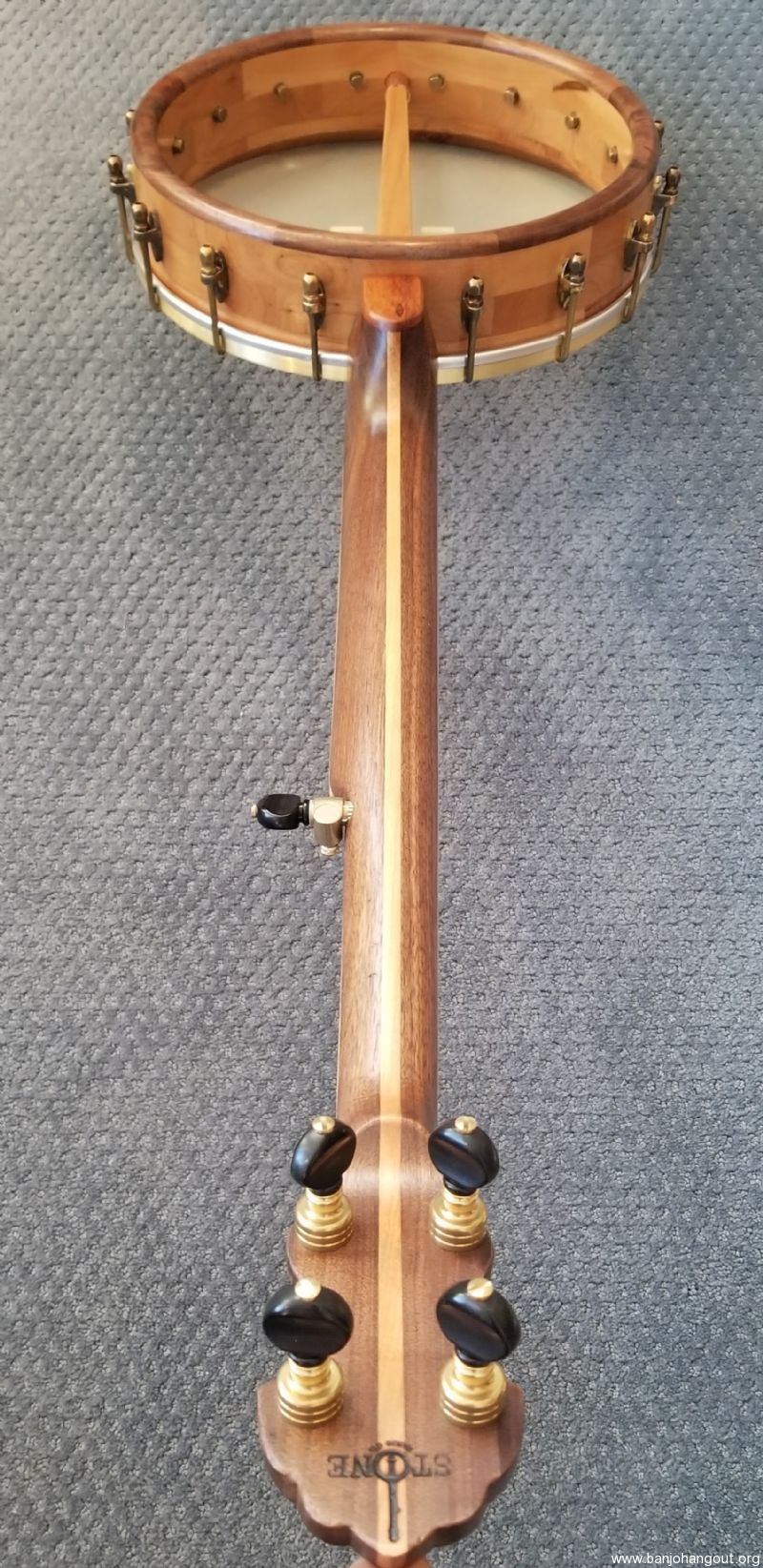 Stone Banjo Co. #22082X - NEW: Curly Maple Fretboard, Walnut Neck, 12 ...
