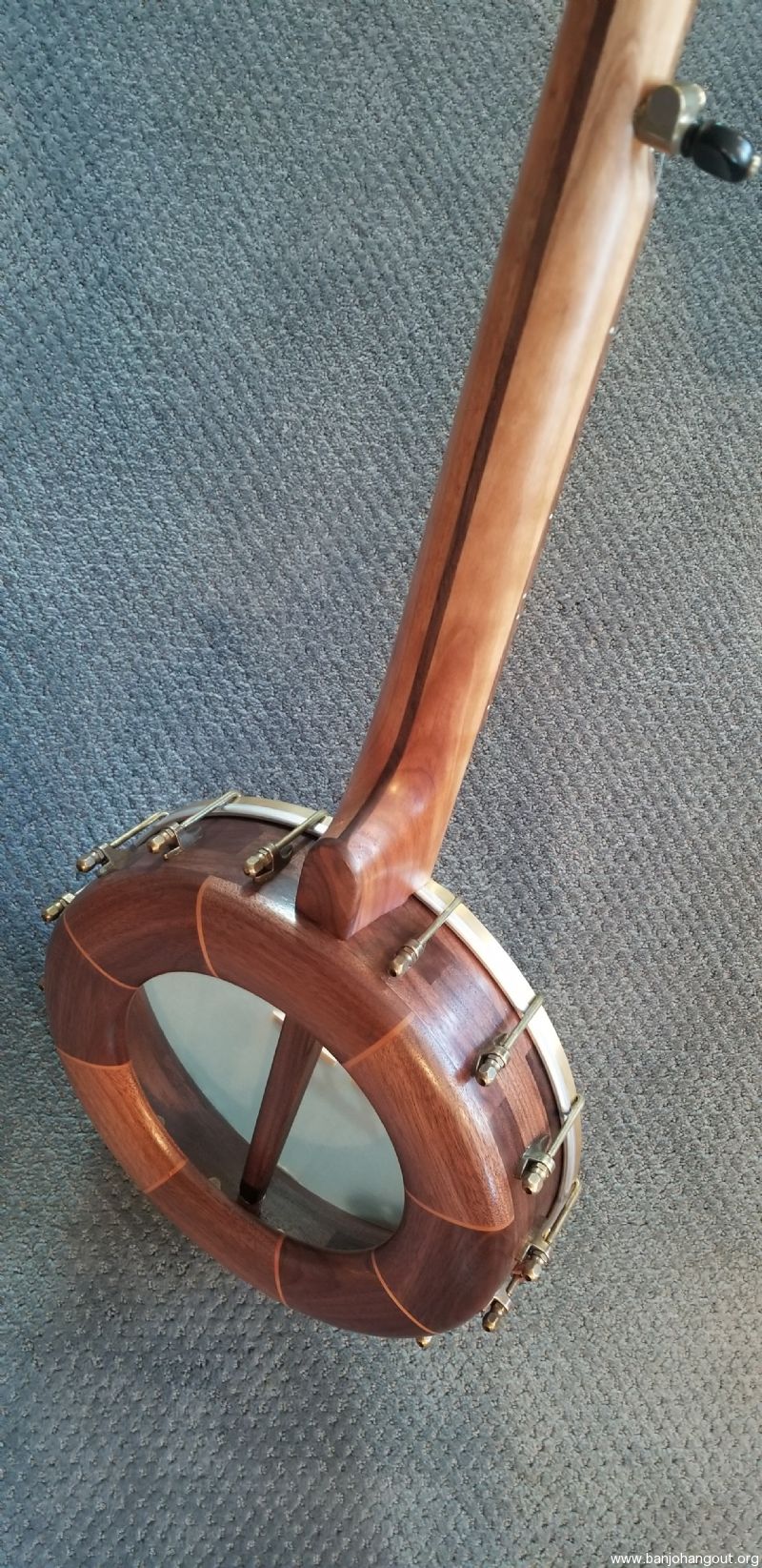 Stone Banjo Co. #22112X - 12-inch walnut, Partial Resonator, Cherry ...