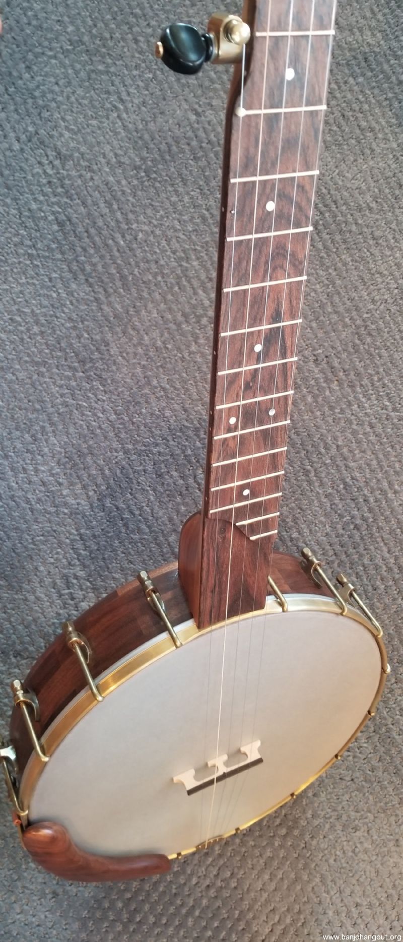Stone Banjo Co. #22112X - 12-inch walnut, Partial Resonator, Cherry ...