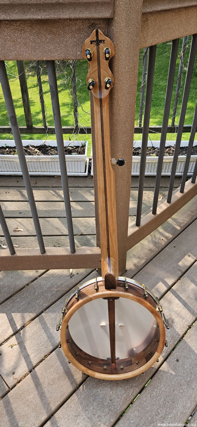 Stone Banjo Co. #23129X - NEW: Cherry Neck, 12-inch Walnut Rim ...