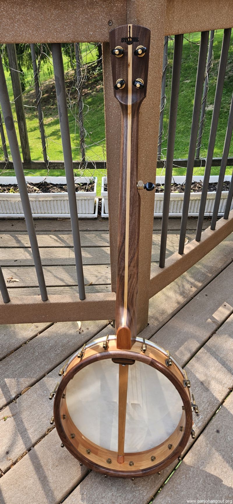 Stone Banjo Co. #23130X - NEW: FRETLESS, Walnut Neck, 12-inch Cherry ...