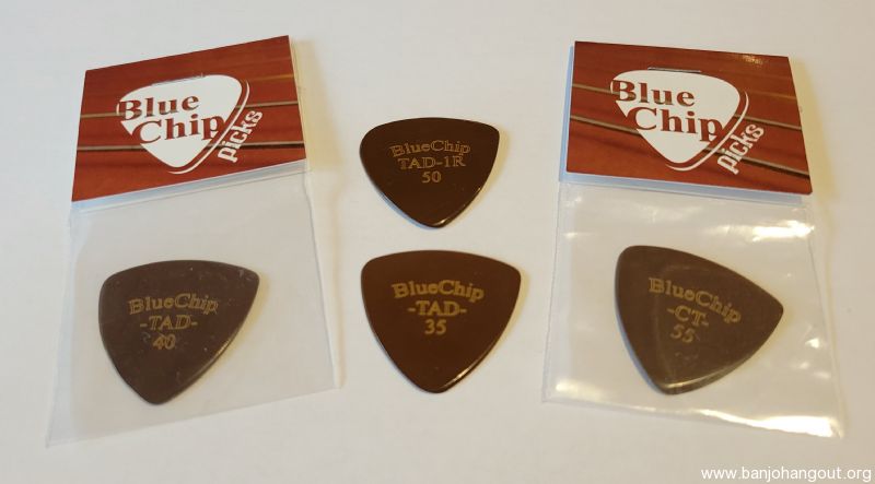 SOLD: Blue Chip Flat Pick Lot - 2 Brand New! - Banjo Hangout