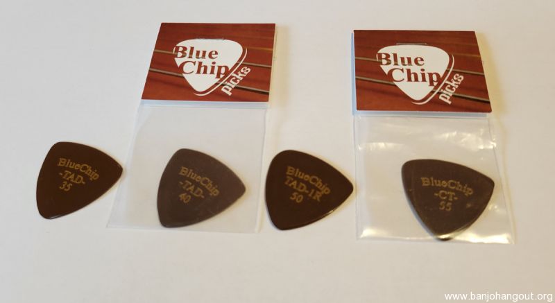 SOLD: Blue Chip Flat Pick Lot - 2 Brand New! - Banjo Hangout
