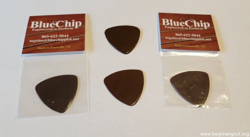 SOLD: Blue Chip Flat Pick Lot - 2 Brand New! - Banjo Hangout