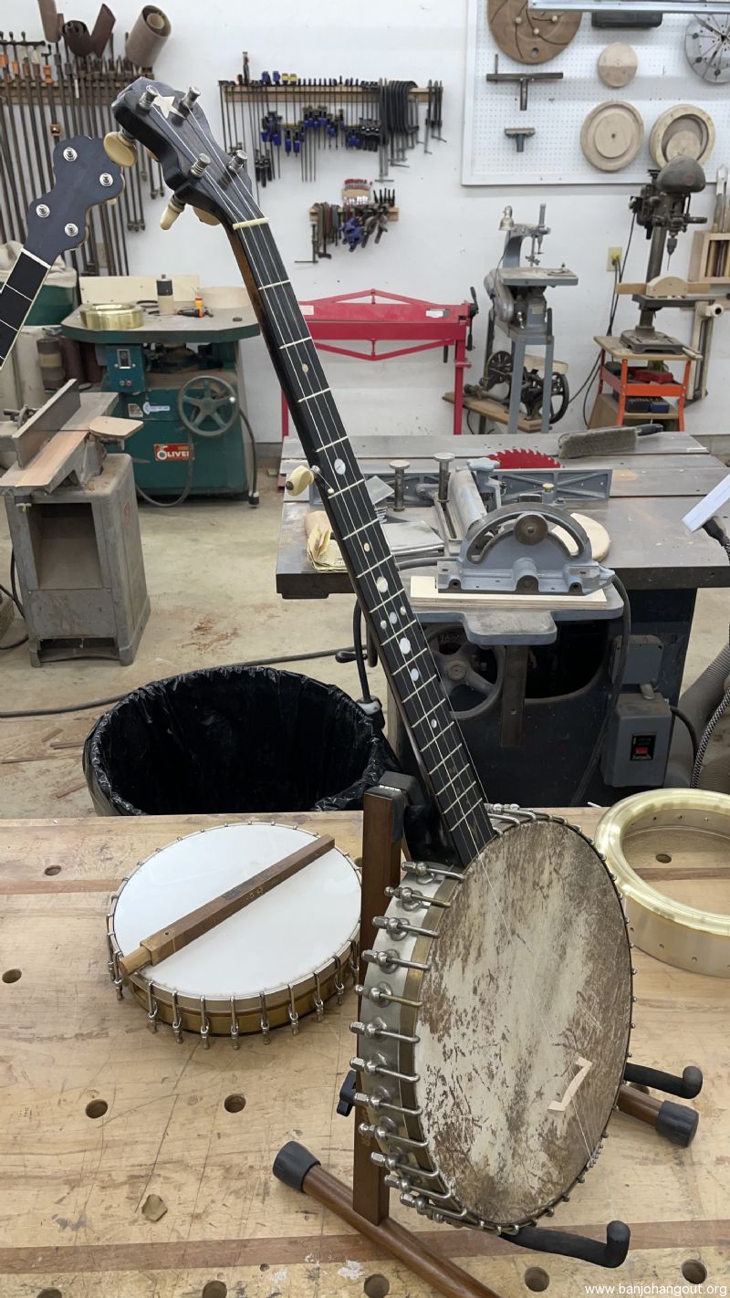 ON HOLD PP - HC Nelson Banjo - 12" Rim, 27.75" Scale Length - Used ...