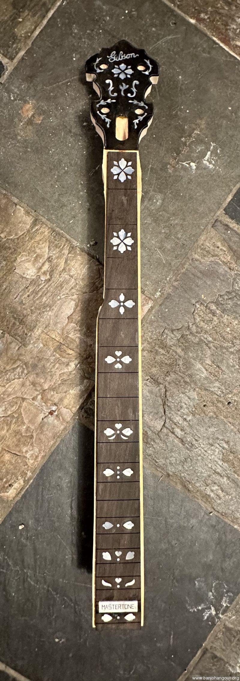 Sullivan Semi-Finished Gibson Repro Curly Maple Banjo Neck - Banjo Hangout