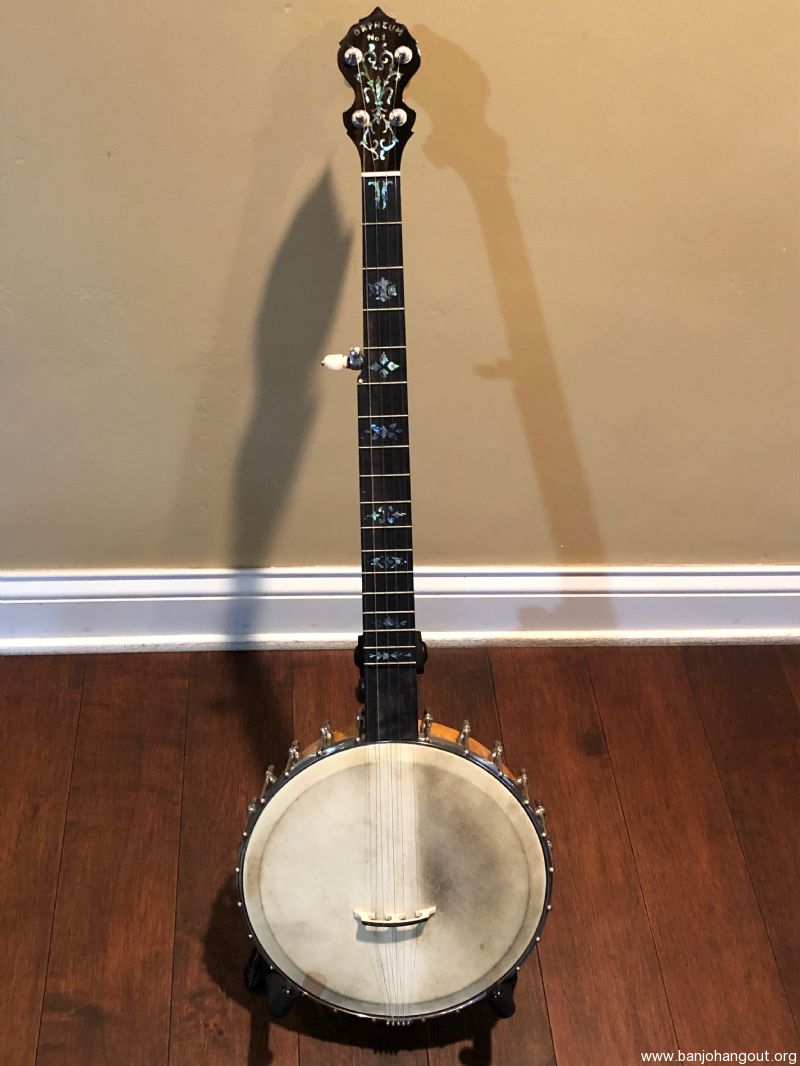 Orpheum #1 with custom reproduction neck - Used Banjo For Sale at ...