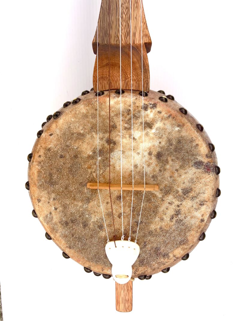 Menzies Caribbean Made Gourd Banjo- Almond wood - Banjo Hangout