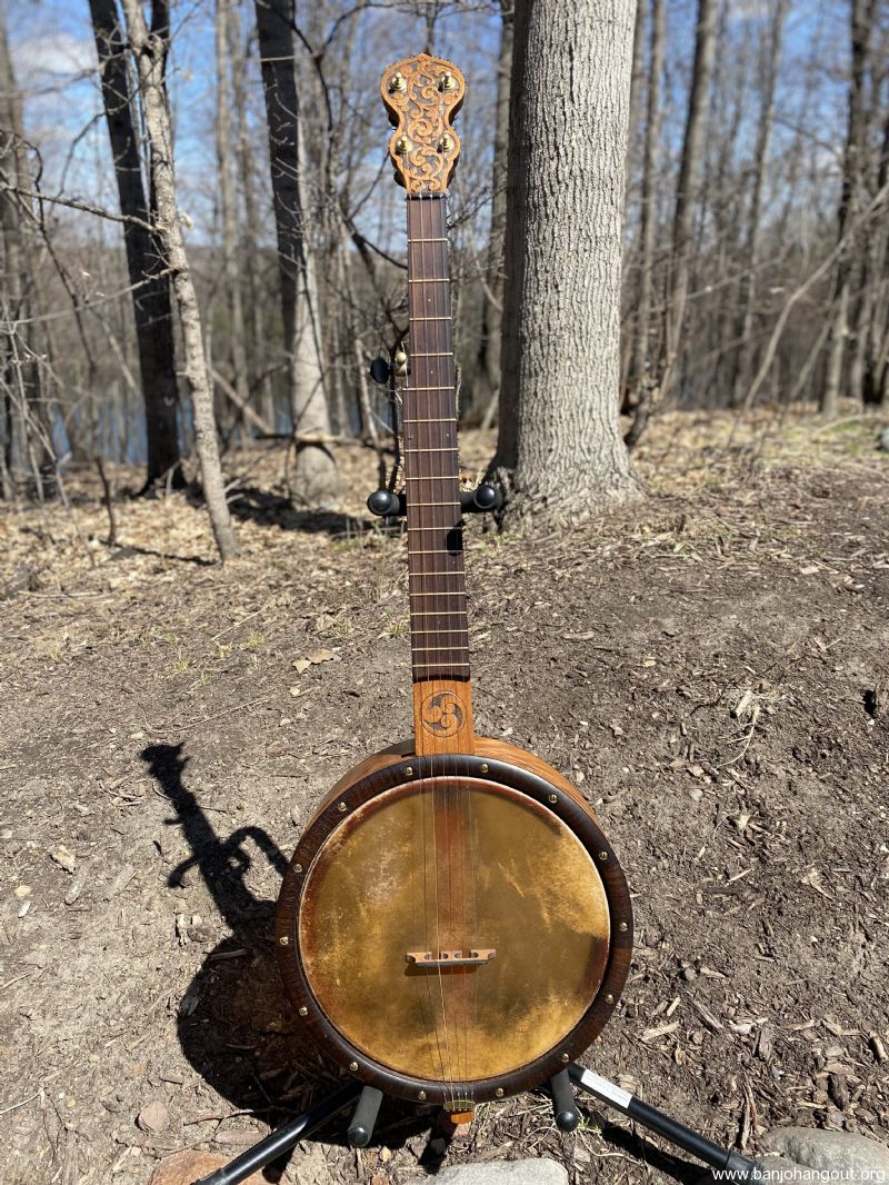 For Sale - Carolina Banjo Company - 11” Heirloom Banjo - Figured Cherry ...