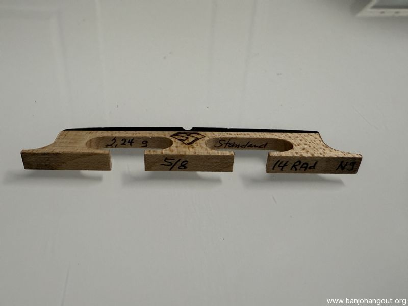 SOLD: Snuffy Smith Radius Bridge - Banjo Hangout