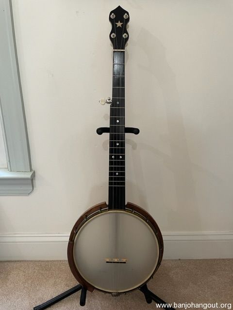 Walnut Nate Calkins open back banjo - Used Banjo For Sale at BanjoBuyer.com