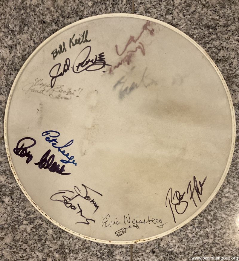 Signed by 10 Greats (Pete Seeger, Roy Clark, Earl Scruggs + More) 70s ...