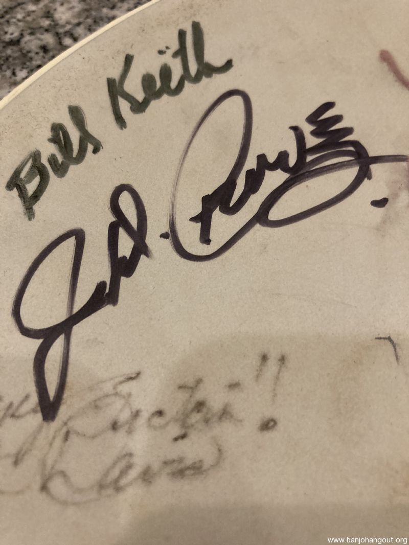Signed by 10 Greats (Pete Seeger, Roy Clark, Earl Scruggs + More) 70s ...