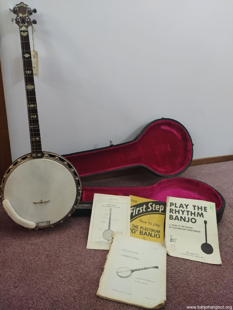 1938 Clifford Essex regal Banjo 4 string made in England - Banjo Hangout