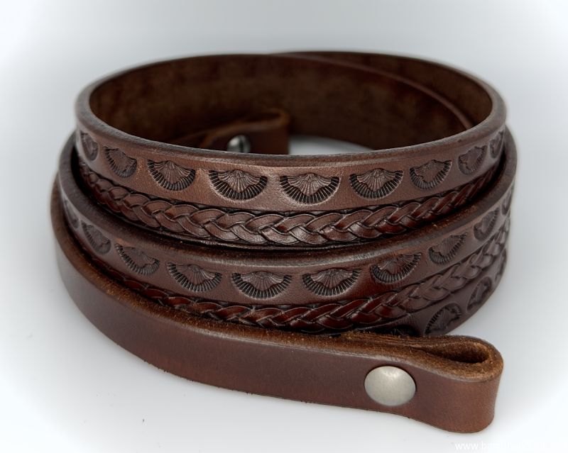 High Quality, Handmade, Hand Tooled Leather Banjo Straps - Choose Your ...