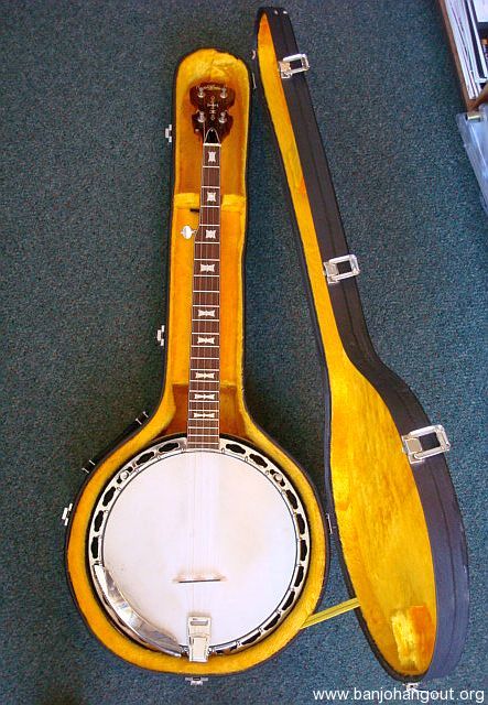 70s Aria Five String Masterclone Banjo with Hard Shell Case - Used ...