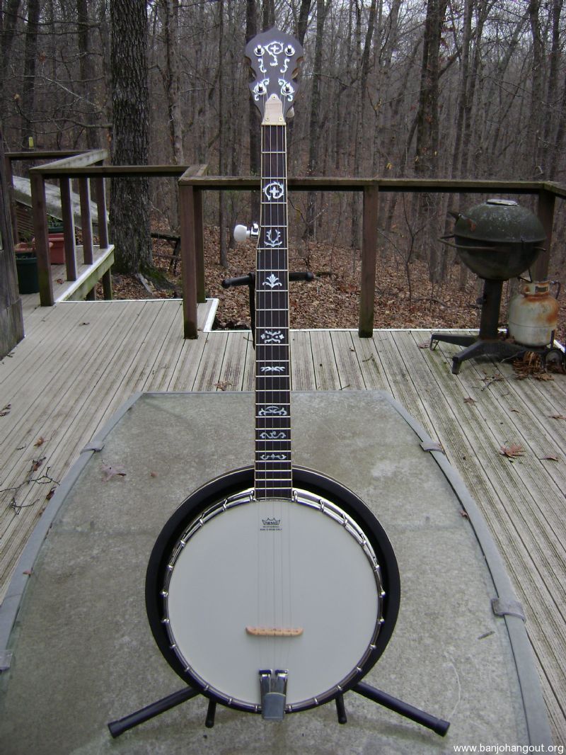 Custom Made Convertible 5 String Flat Head Banjo with Case and Pop Off ...