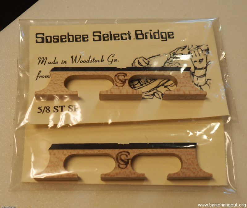 SOLD: Two Gary Sosebee Compensated Bridges (5-string) - Banjo Hangout