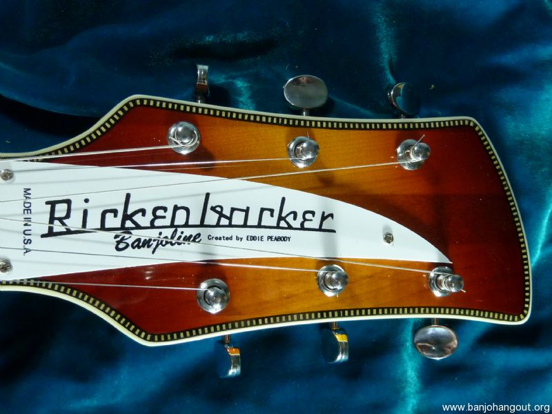 BANJOLINE: Rickenbacker 6006 "Eddie Peabody" repro - Used Banjo For ...