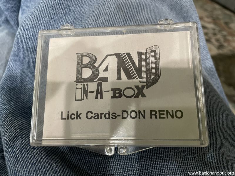 SOLD: Band in a Box Don Reno - Banjo Hangout