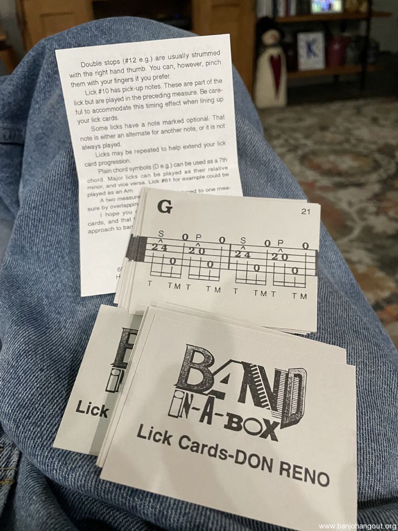 SOLD: Band in a Box Don Reno - Banjo Hangout